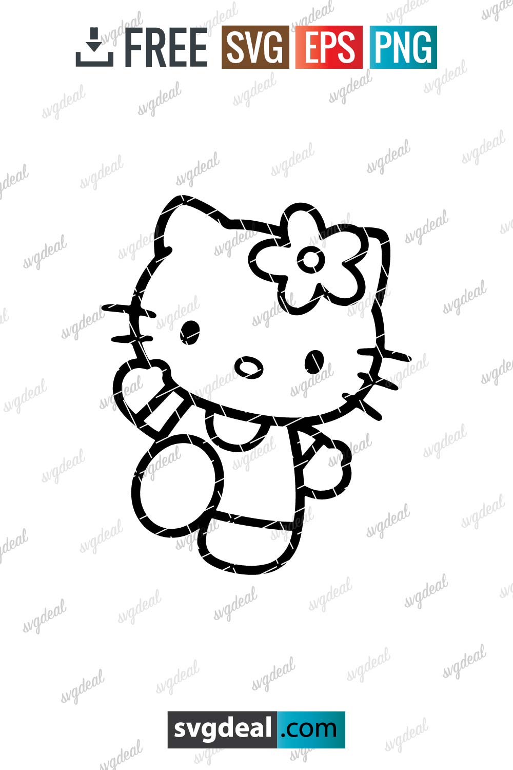 Hello Kitty Svg - Free SVG Files