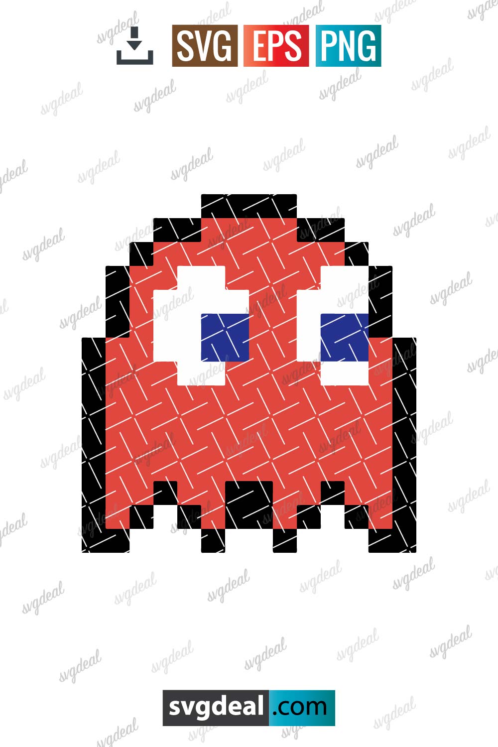 Pacman Ghost Svg Free - Free SVG Files