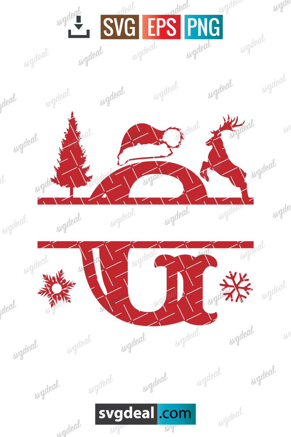 Letter G Christmas Split Letter Svg - Free SVG Files