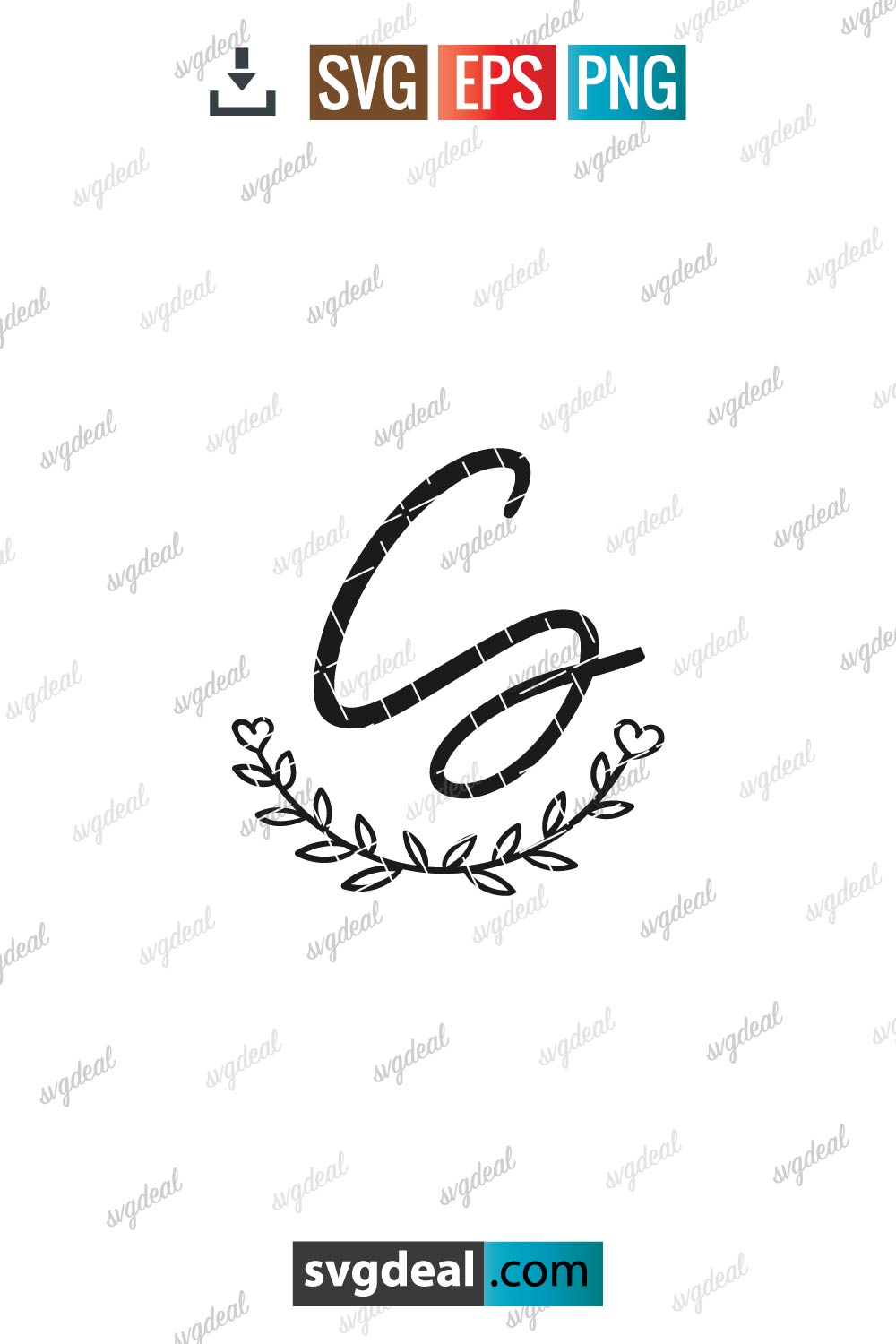 Letter G Monogram Svg - Free SVG Files