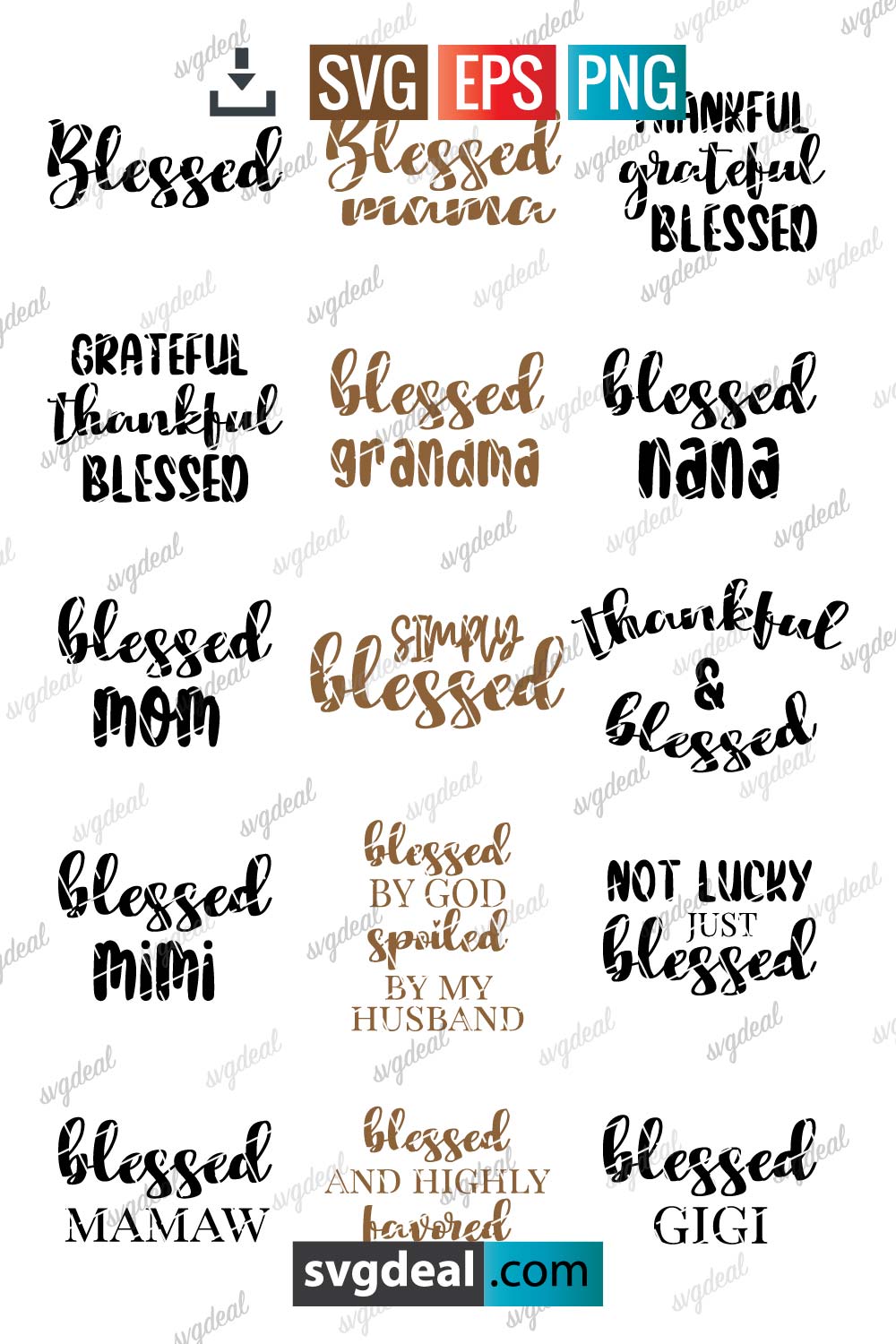 Blessed SVG Bundle - Premium SVG Files